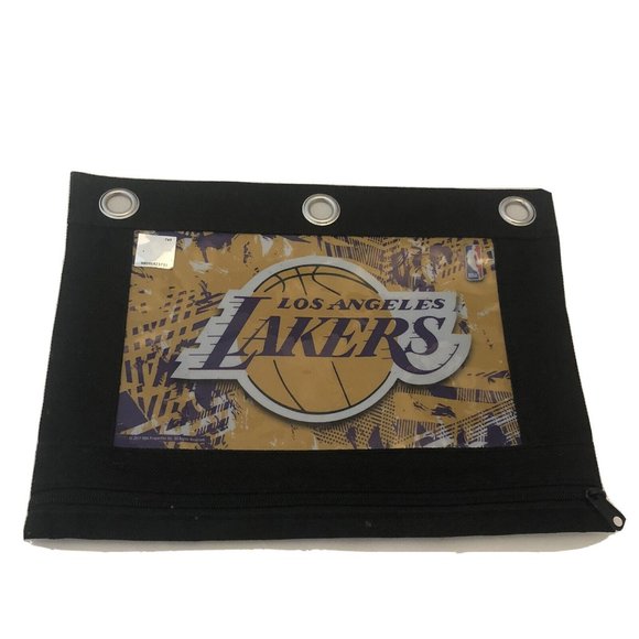 NBA | Other | Nba Los Angeles Lakers 3 Ring Binder Pencil Pouch Black ...